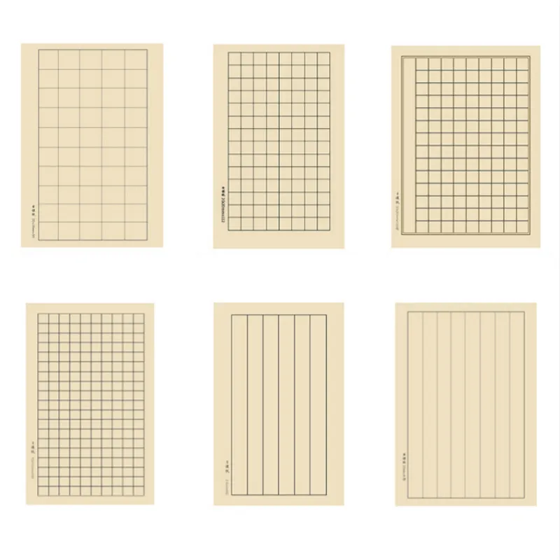 Beginner-Calligraphy-Rice-Paper-with-Grids-Chinese-Half-Ripe ...