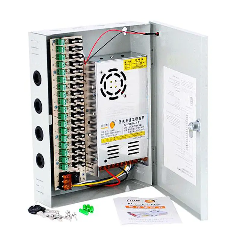 5v 12v 24v 2a Dc Power Distribution 9/18/20 Ch Pcb Board 2a Fuse ...