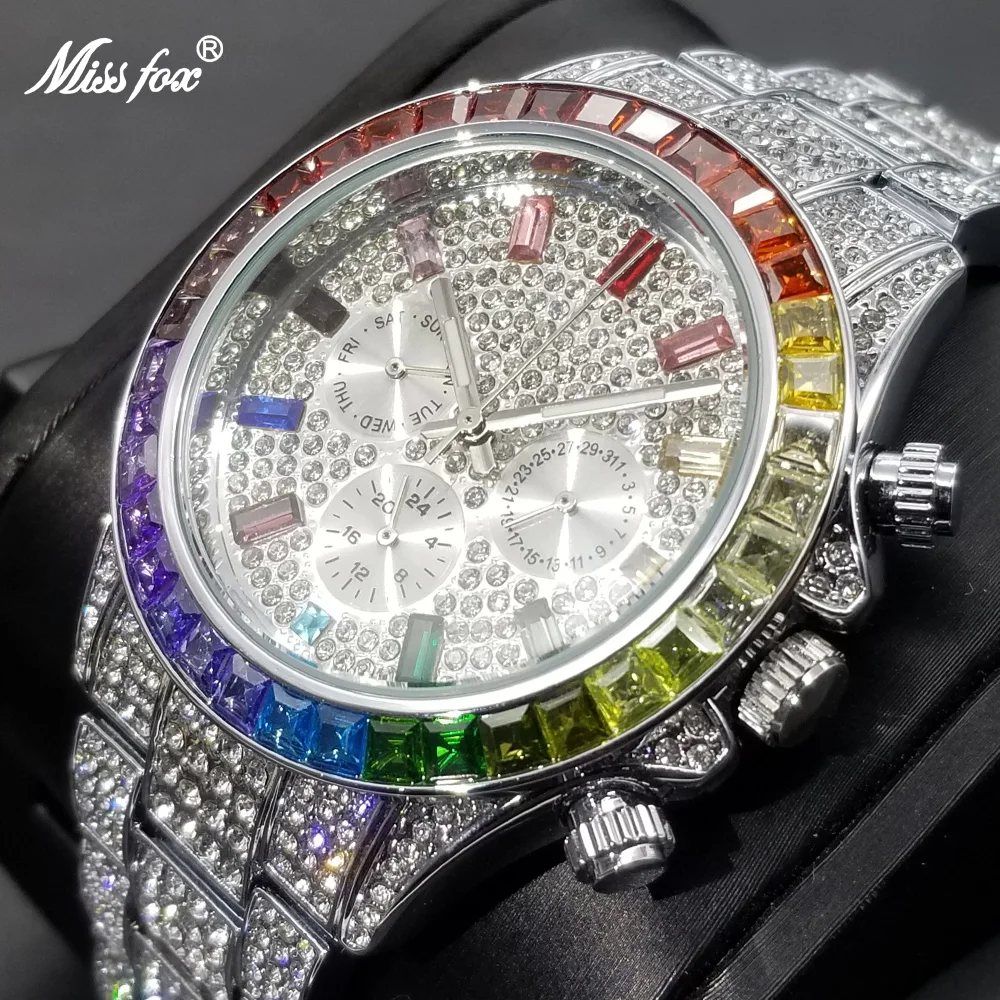 MISSFOX-Colorful-Full-Daimond-Men-s-Watches-Luxury-Iced-Out-Calendar ...