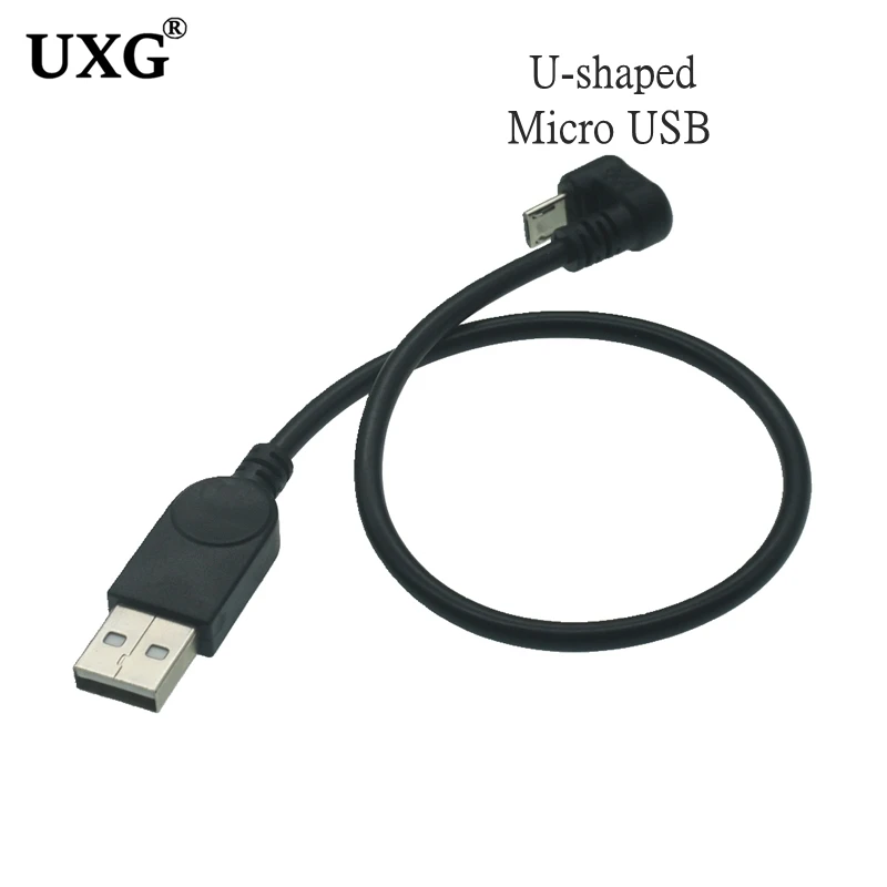 180 graus acima angular micro usb 5pin u shaped macho para usb uma ...