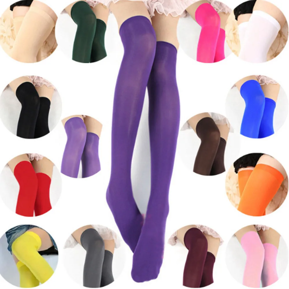 Women's Thin High Socks | High Sock Woman Colors | Stockings Socks ...