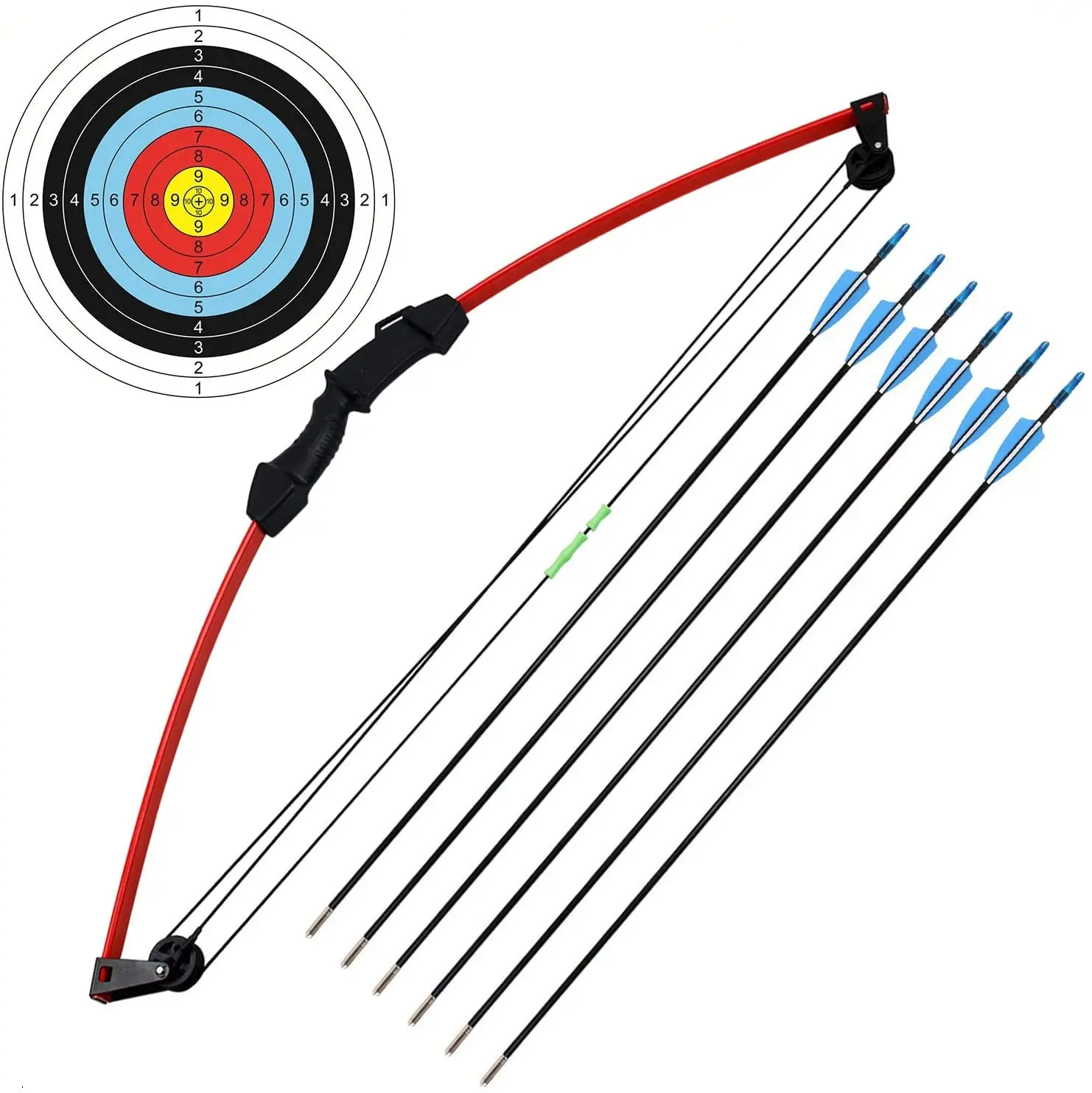 Junior-Compound-Bow-and-Arrow-Archery-Set-Sports-Game-Hunting-Toy-Kit ...
