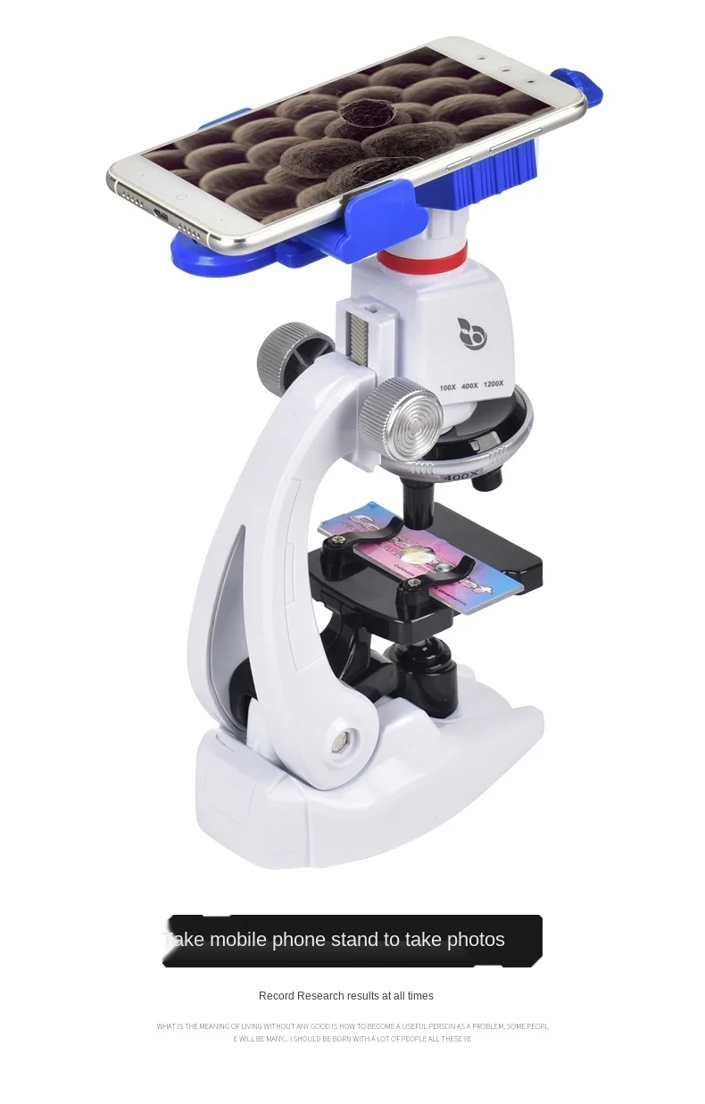 100X-400X-1200X Simulation Biological Microscope Kit Children’s Science ...