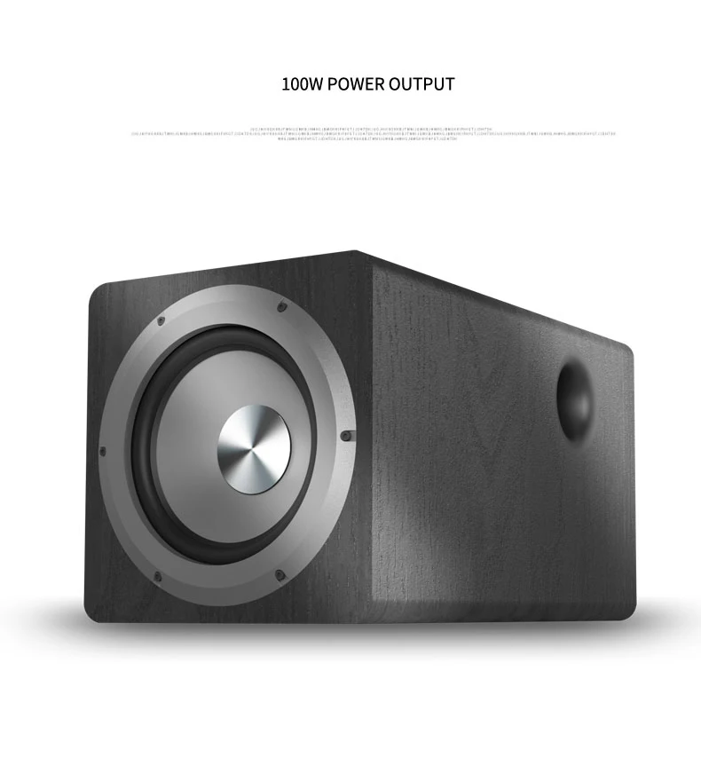 Super High Power Subwoofer Wooden Bluetooth Speaker 90w Car Outdoor