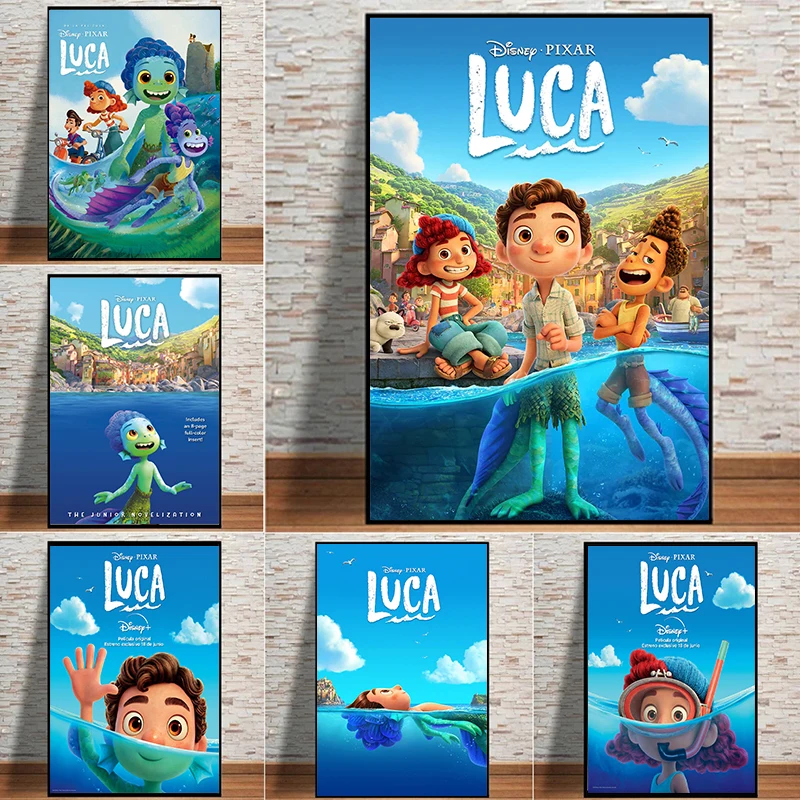 Disney-Movie-Luca-Posters-And-Prints-For-Kids-Bedroom-Living-Room ...