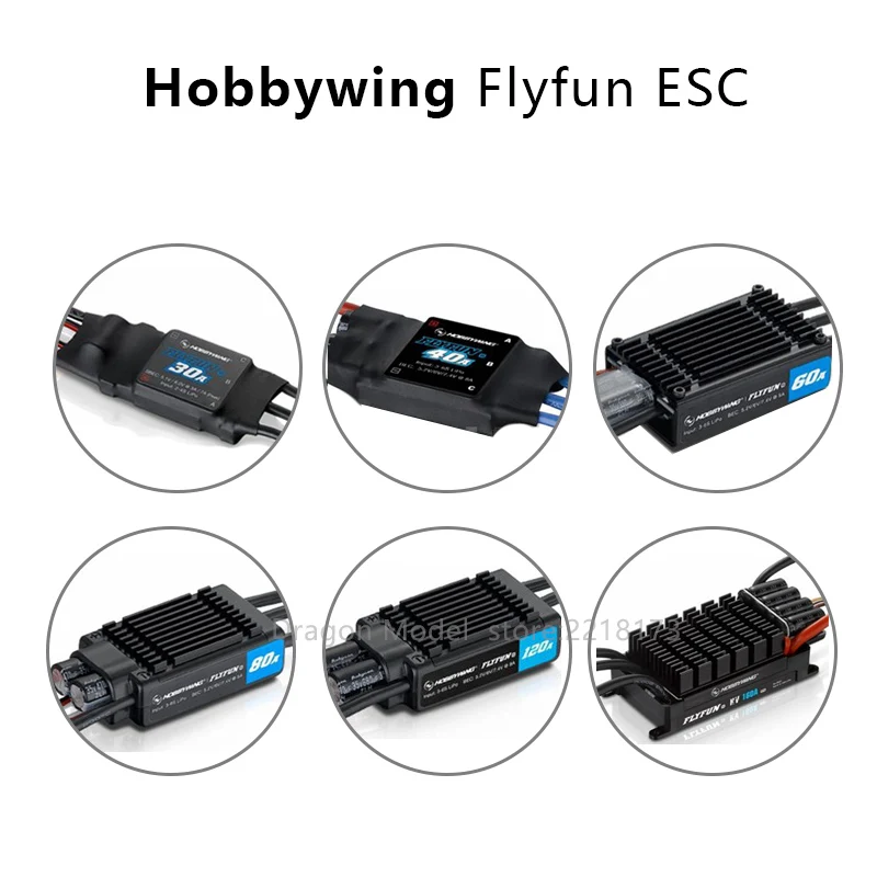 Hobbywing FlyFun V5 20A 30A 40A 80A 60A 110A 120A 130A 160A Speed Controller Brushless ESC with ...