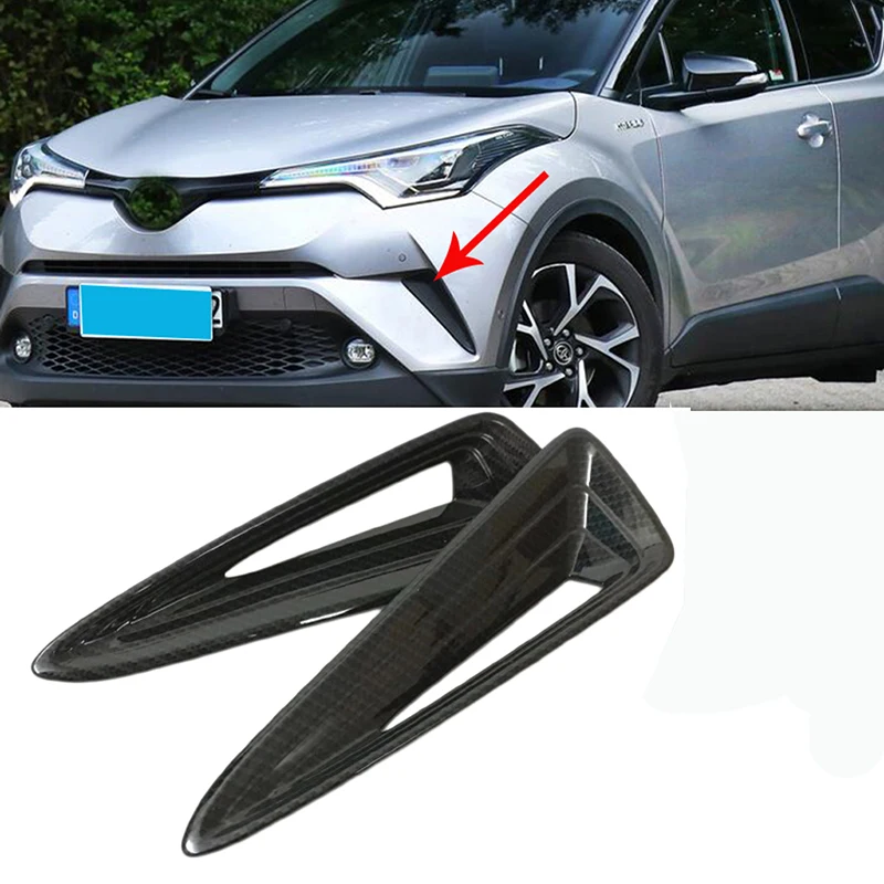 For Toyota CHR C HR 2016 2017 2018 Exterior ABS Chrome Front Bumper ...