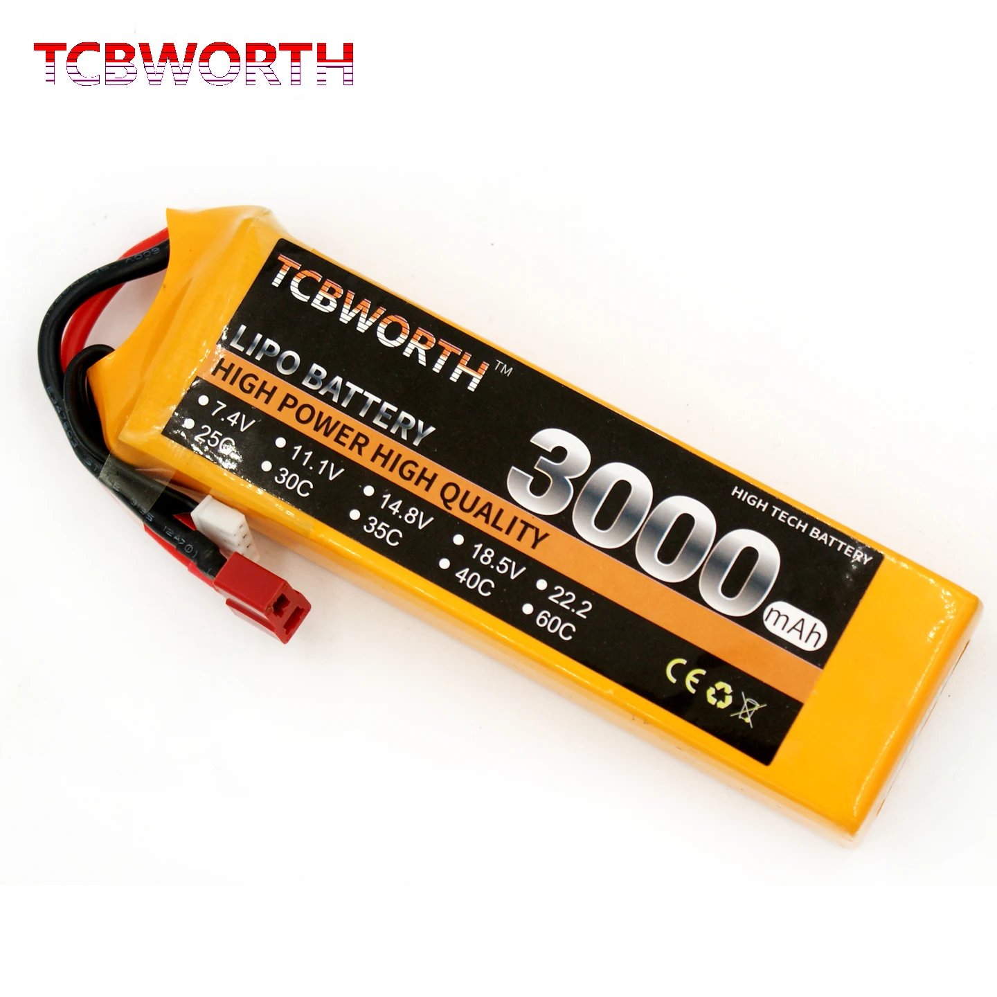 Литий-полимерная батарея TCBWORTH RC 2S 3S 4S 6S 11,1 V 14,8 V 22,2 V ...