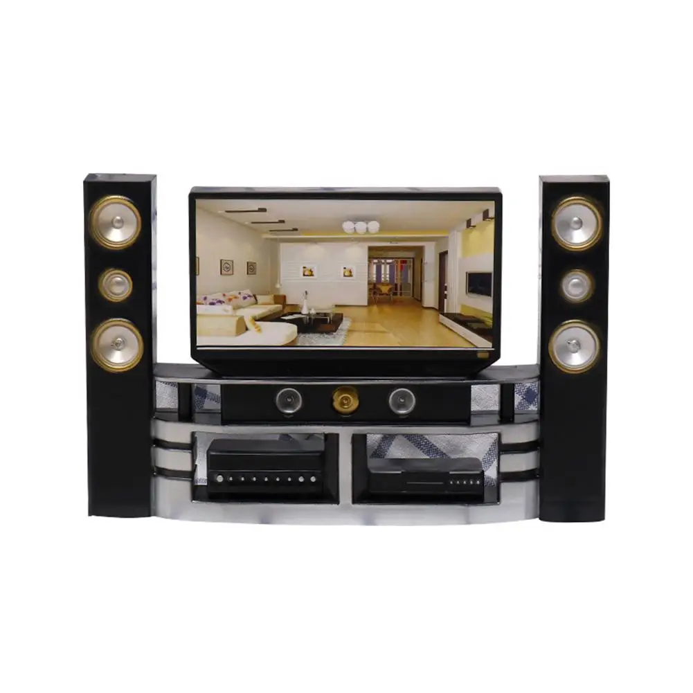 Hot-Kid-Miniature-Dollhouse-Furniture-Accessories-TV-Theatre-Set-Outfit ...