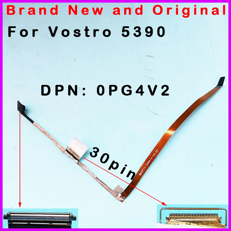 New laptop LCD EDP LVDS CABLE for Dell Vostro 5390 0PG4V2 PG4V2 WASP13 ...