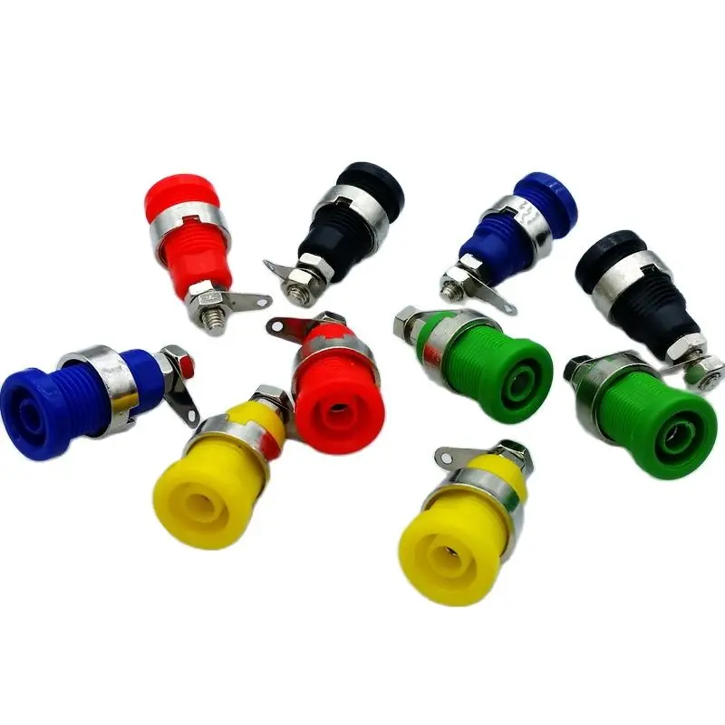 10pcs 4mm Multimeter Instrument Socket 4mm Binding Post Banana Socket ...