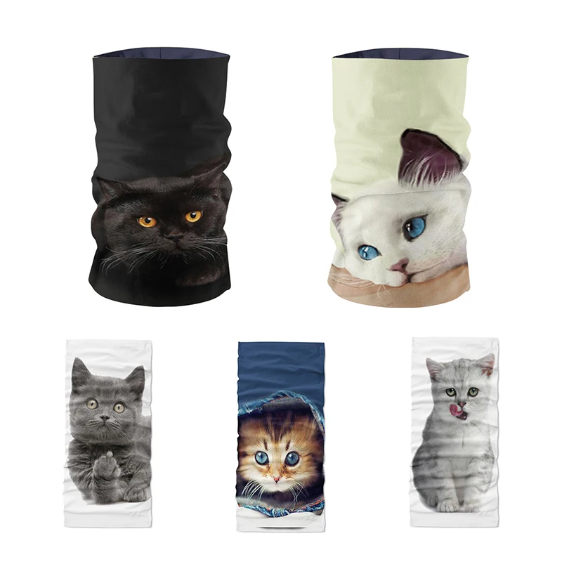 Various 3D Cat Neck Gaiter Masks - The Great Cat Store