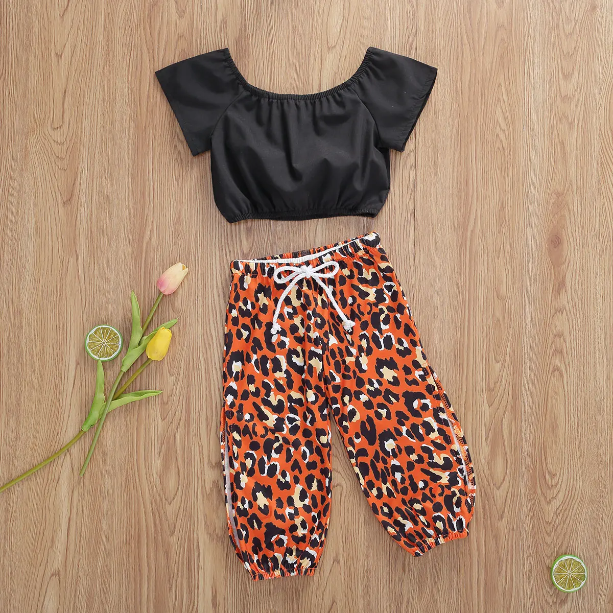 Pudcoco ropa de moda para niña pequeña, Tops cortos con hombros ...