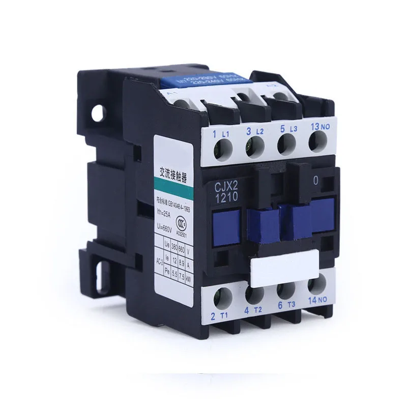 Contactor de CA CJX2 0910 1210 1810 220V 380V 3 fases 3 polos 1 sin ...