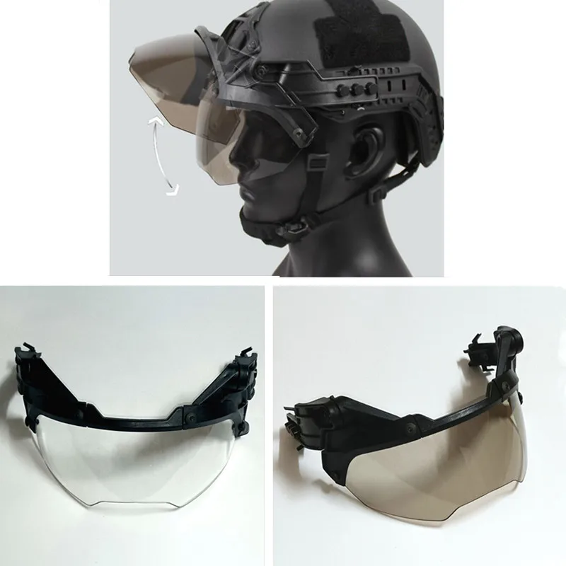 OP Helmet Flip goggles Airsoft Paintball FAST MICH Helmet Windproof ...