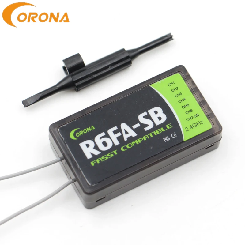 Récepteur Corona R6fa-sb 2.4ghz 6ch Fasst Compatible S.bus Pour Futaba ...
