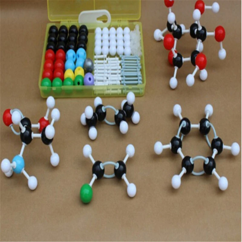 Multicolor Tw-1 Organic Molecules Model Basic Molecular Structure Model ...
