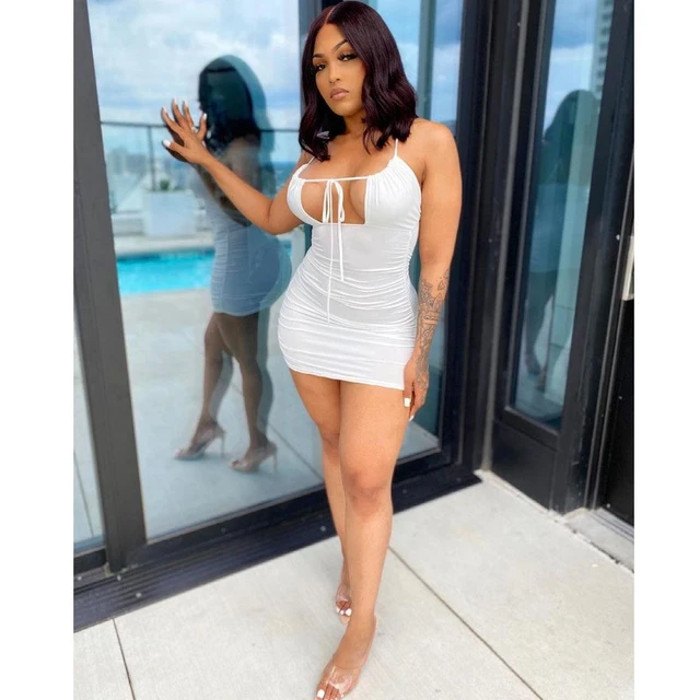 Short Sexy Dresses With Open Front 8323