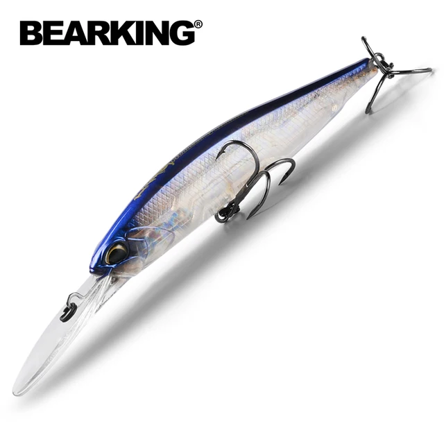 Bearking-iscas de pesca com sistema de peso super magnético, isca dura, wobblers, novo modelo ...