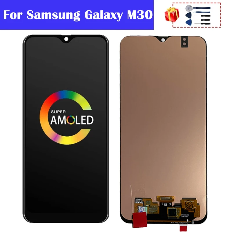 AMOLED For SAMSUNG Galaxy M30 LCD M305 M305F M305G M30S M307 M307FN LCD ...