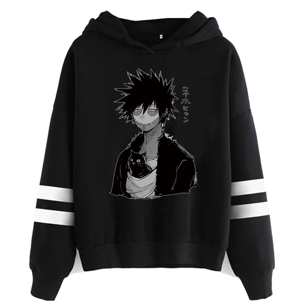 Dabi Hoodies Anime Printed Hoodies My Hero Academia Dabi Striped Hooded ...