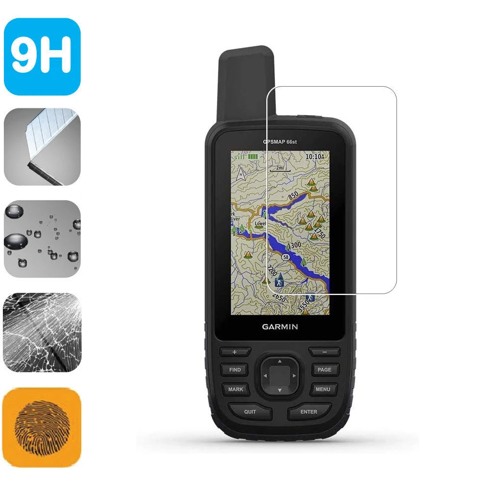 9H-Tempered-Glass-Screen-Protector-Shield-Film-for-Garmin-GPSMAP-66-66s ...