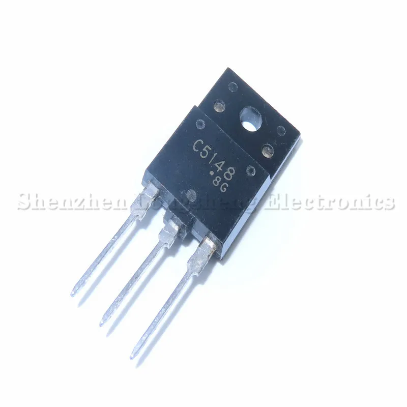 5PCS-LOT-2SC5148-C5148-TO-3PF-NPN-transistor-line-tube-1500V-8A-New-In ...