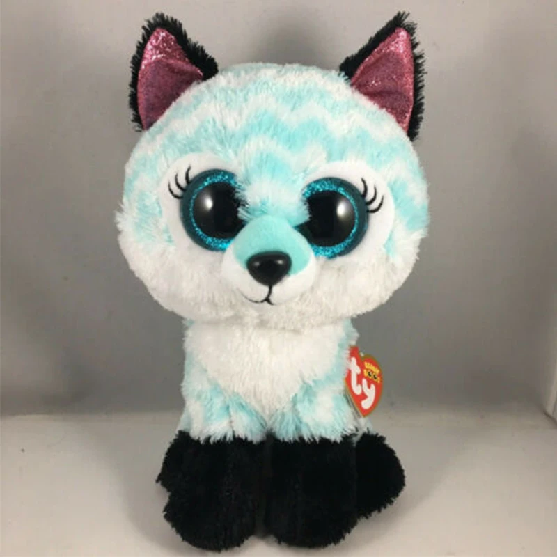 15cm Ty Beanie Boos Cute Collector's Edition Ice Blue Fox Sparkling ...