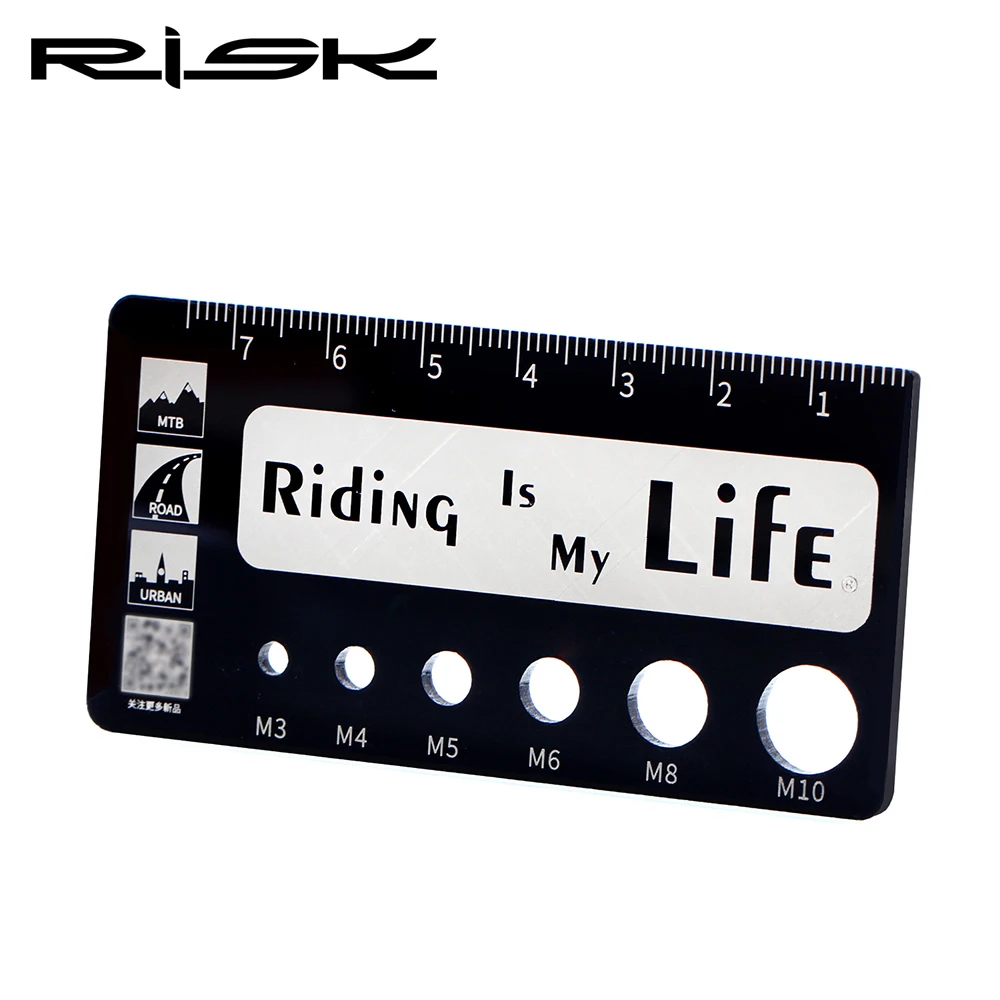 Risk Acrylic Bolt Nut Screw Measuring Caliper Ruler Bicycle M3/M4/M5/M6 ...