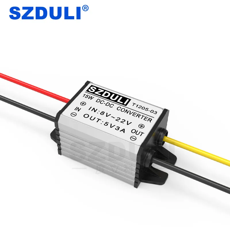 12V to 5V 3A power module transformer 8-22V to 5V vehicle DC power ...