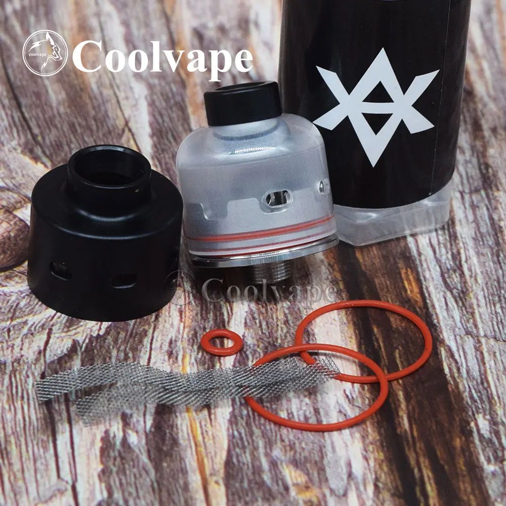 coolvape Black Belt rda by Athea 1:1 22 mm 316SS Rebuildable Dripping ...