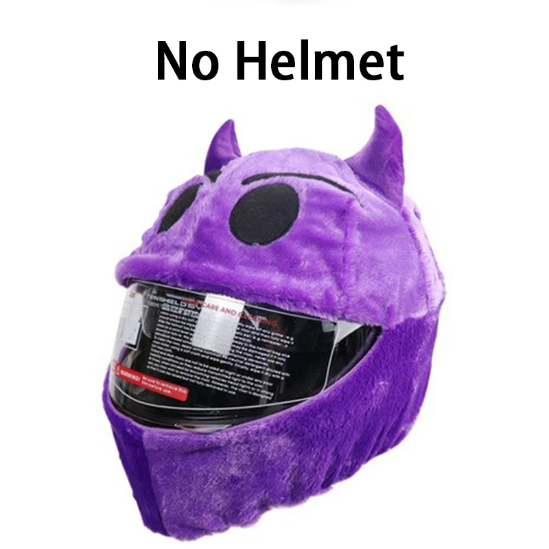 Motorcycle Helmet Crazy Cover Plush Funny Hat Cap Moto Casco Case Crash ...