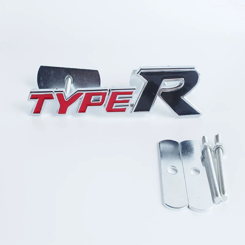 TYPER-Car-Front-Grill-Badge-Emblem-Type-R-Decal-Car-Styling-3D-Metal ...