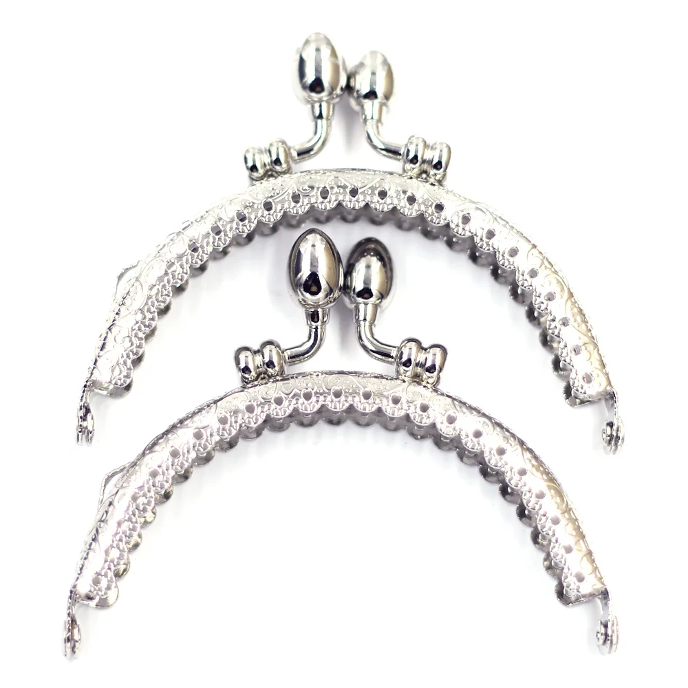 1Pc Kiss Clasp Lock For Purse Bag Handbag Accessories Silver Tone ...