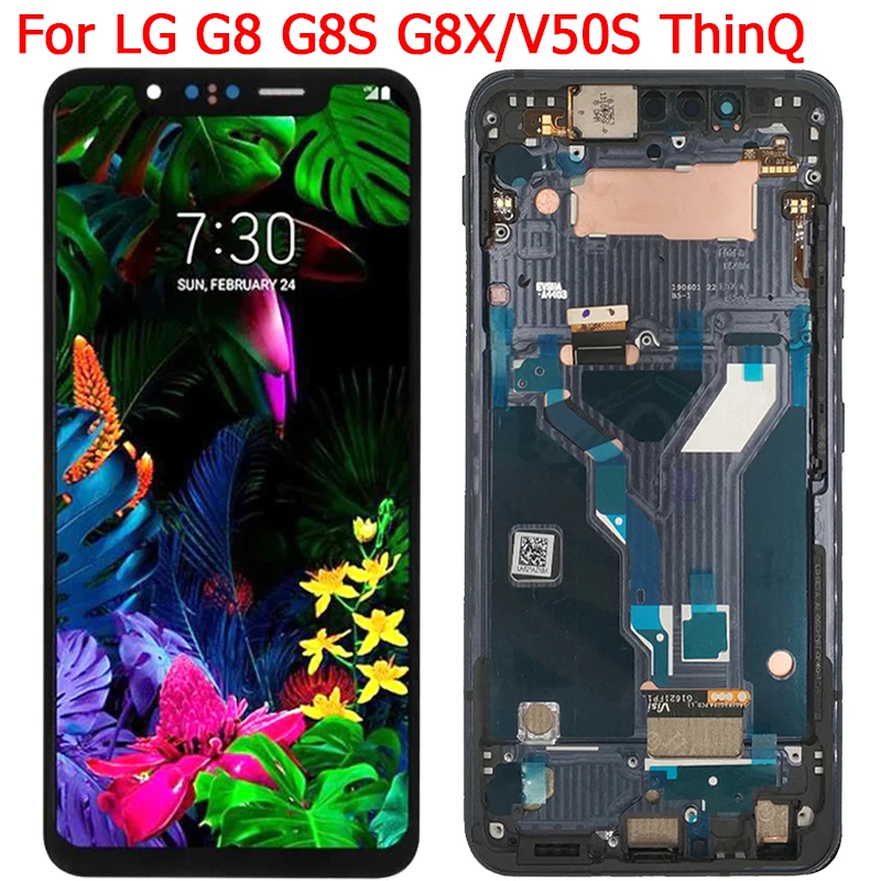 LG G8 G8s G8x V50s ThinQ LCD 디스플레이 터치 스크린 프레임, G8 G820 G8S G810 G8X ...