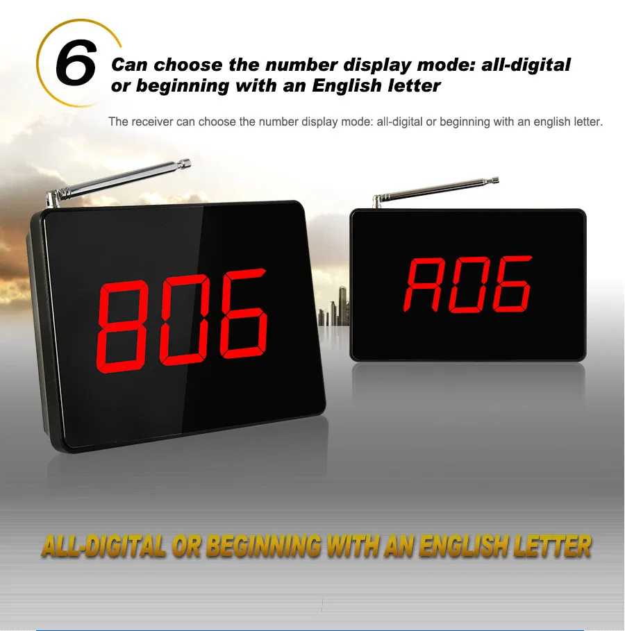 Generic Wireless Calling Pager Bar Bank Coffee Shop Cafe Dessert Shop ...
