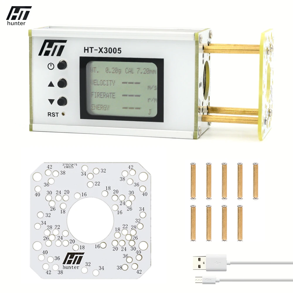 X3005-Shooting-Speed-Meter-Ball-Velocity-Energy-Measurement-Chronograph ...