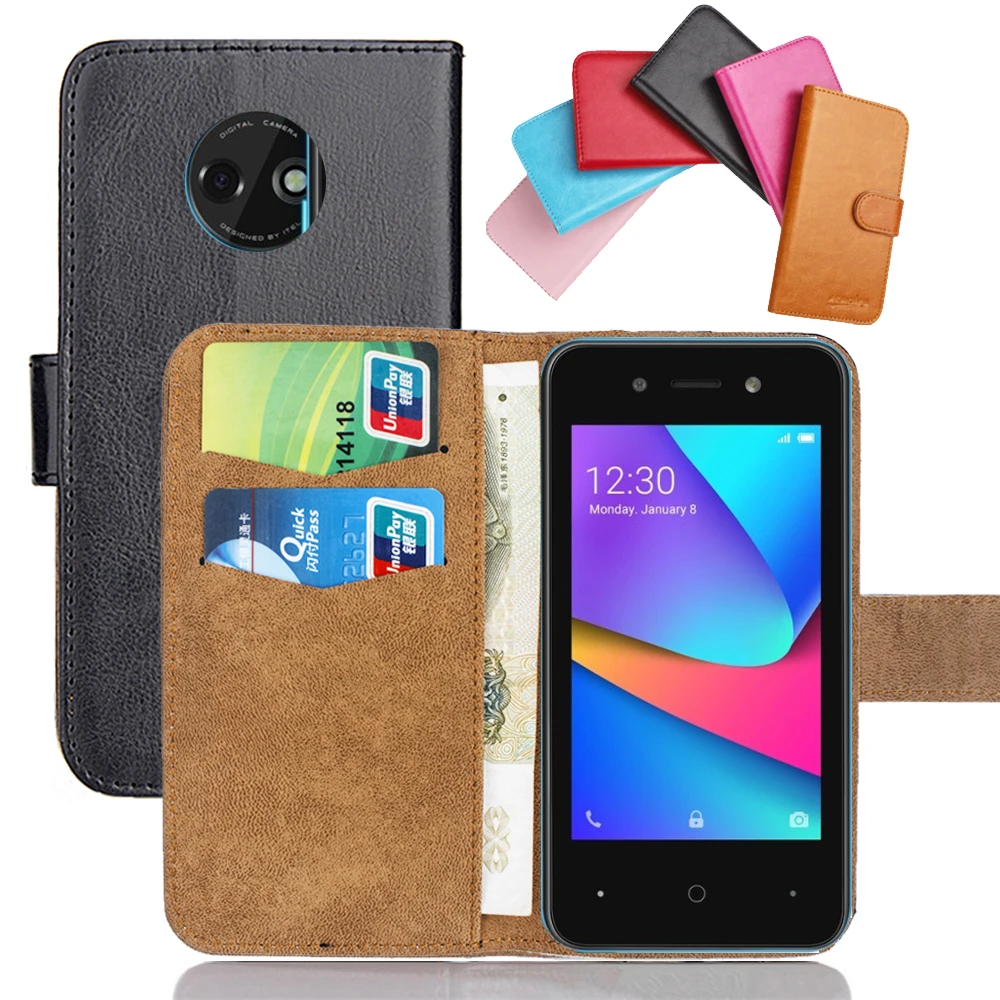 6 Colors Itel A14 Plus Case 4" Leather Fashion Luxury Multi-function ...