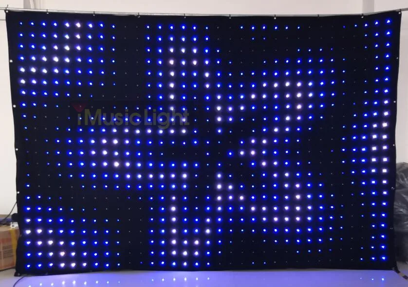 Led Video Cloth P9 2MX 3M LED Flexible Display DMX/PC Control Flexible ...