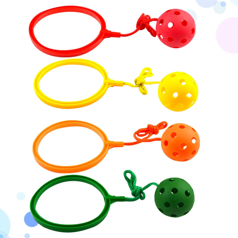 4pcs Kids Skip Ball Jumping Ankle Hoop Ring Jump Ropes Sports Whirling ...