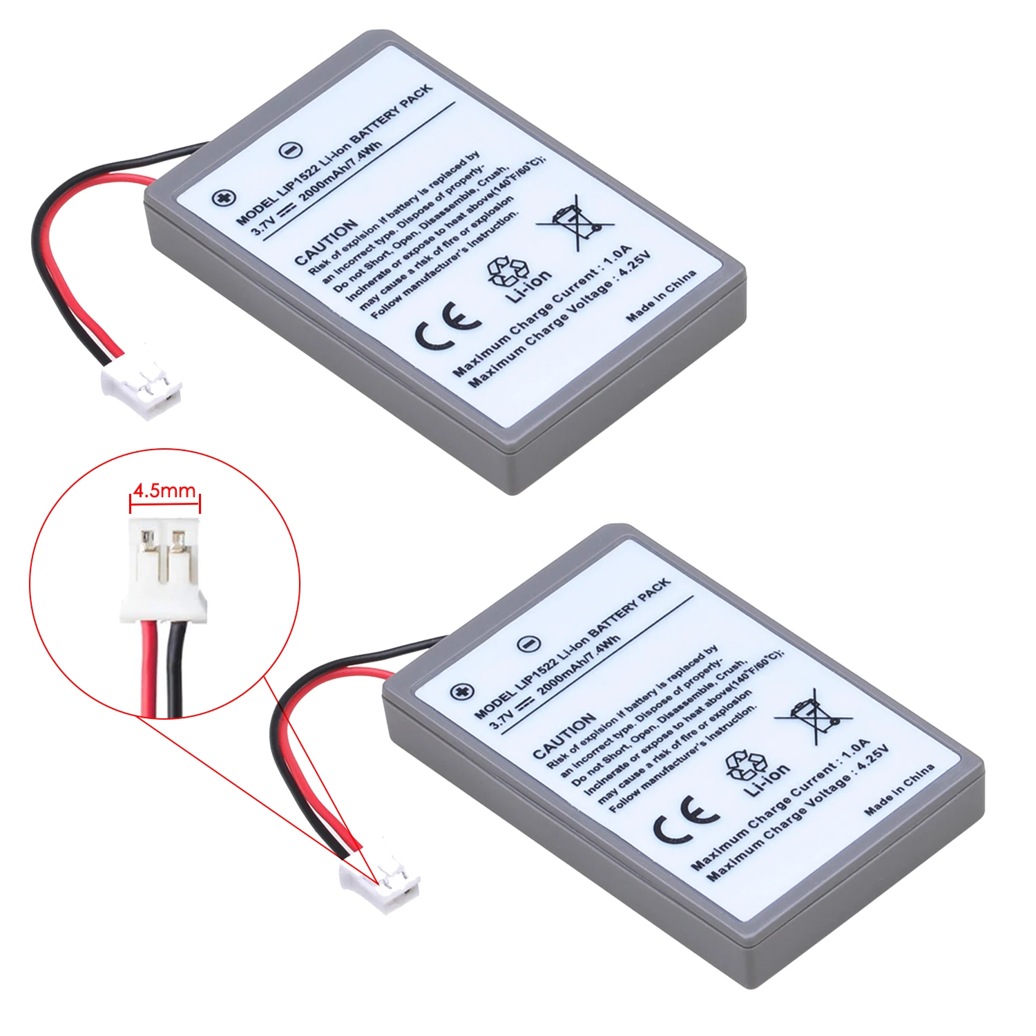 2pcs Lip1522 New Rechargeable Lithium Ion Battery Pack For Sony ...
