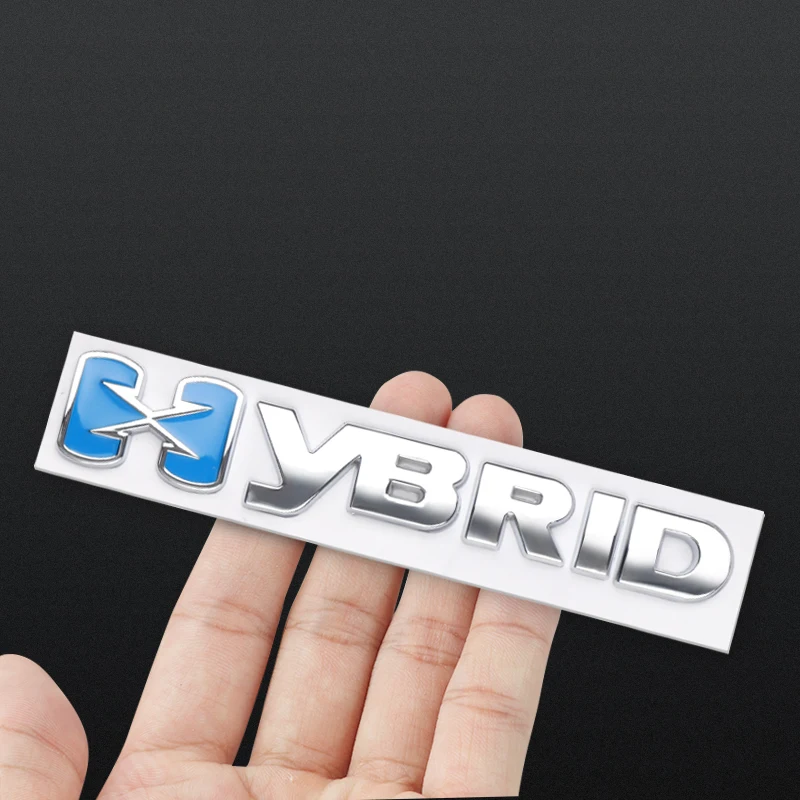 3D Car Styling Metal Hybrid logo Metal Car Stickers Emblem For Hybrid ...