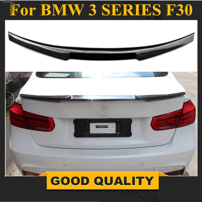 F30 M4 Look Spoiler Carbon Fiber Rear Wing Back For BMW 3 Series F30 ...
