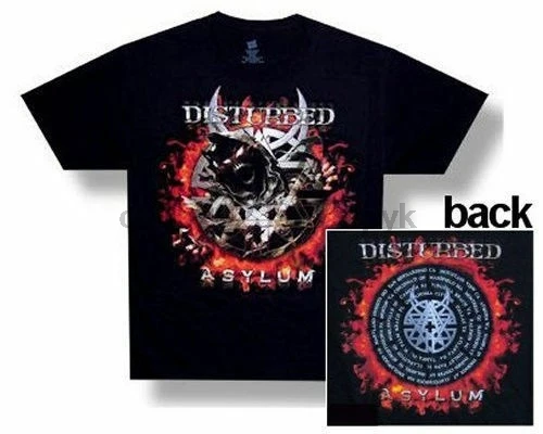 Disturbed Eclipse 2010 2011 Tour Asylum Black T Shirt New Official Band Metal - Tailor-made T ...