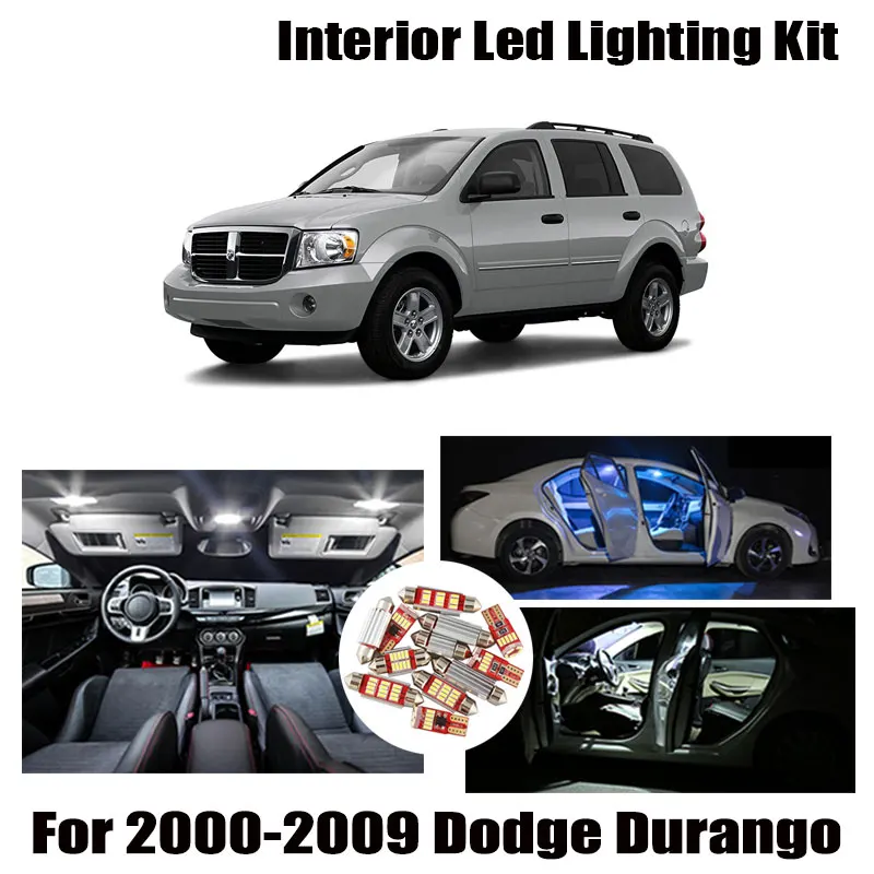 9pcs White Canbus Led Interior Light Reading Bulbs Kit Fit For Dodge ...