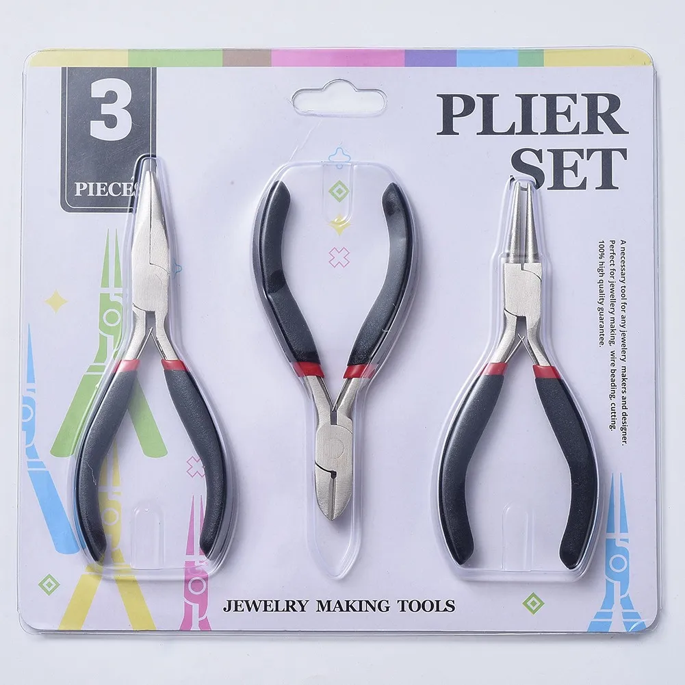3Pcs-set-Carbon-Steel-Jewelry-Pliers-Sets-DIY-Tools-Kit-Ferronickel ...