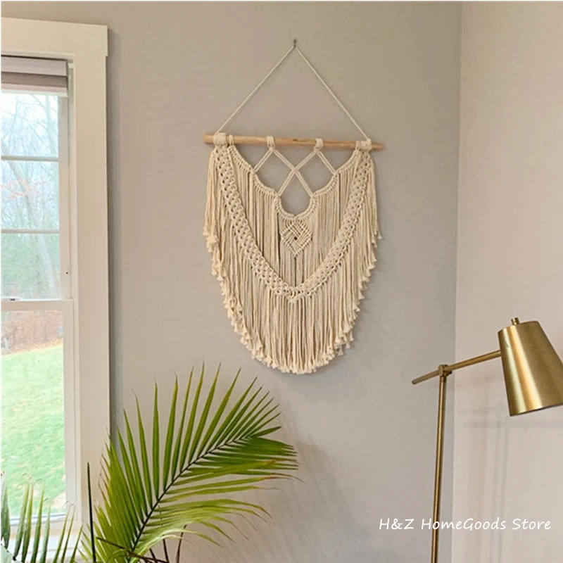 Macrame Art & Collectibles Boho Decor Macrame Wall Hanging Fibre Art ...