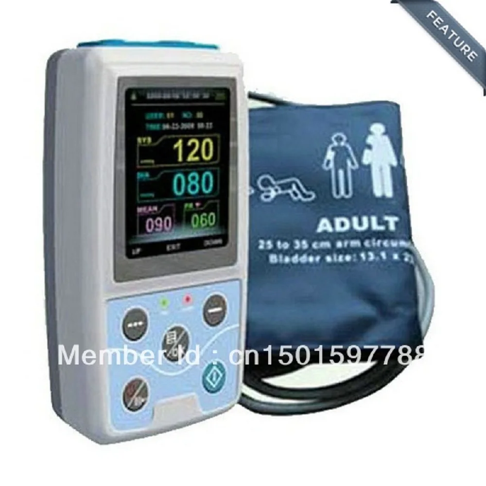 PM50-24-hour-Automatic-Ambulatory-BP-Holter-with-SPO2-Probe-Blood ...