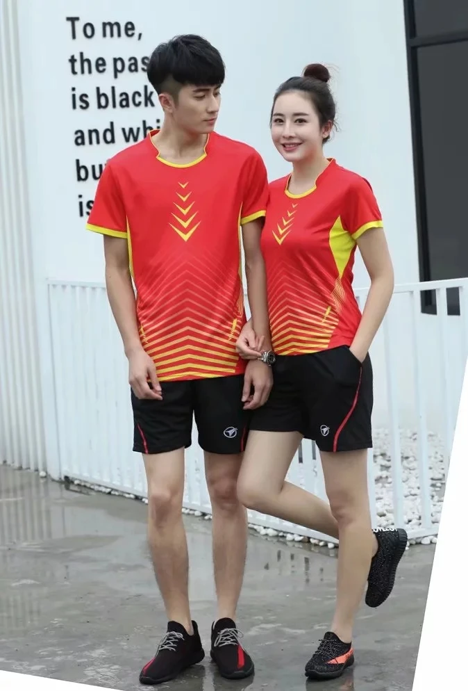 Traje deportivo de tenis de secado rápido para hombre y mujer, conjunto ...