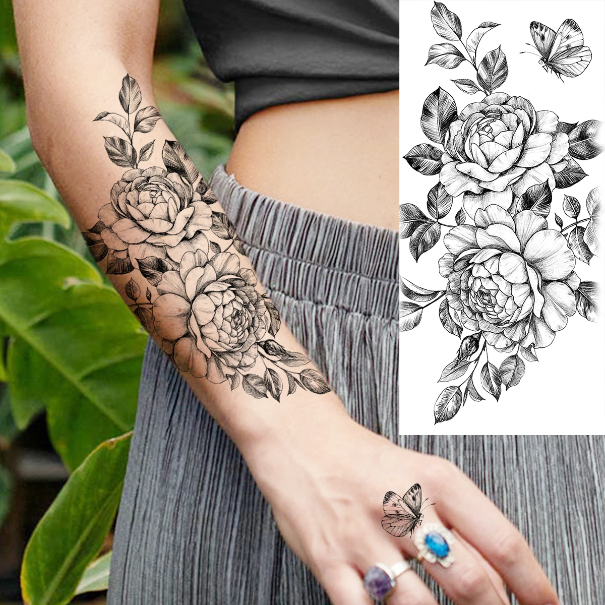 Flower Lower Arm Tattoos For Women